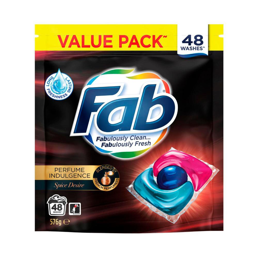 Buy FAB Laundry Capsules Perfume Indulgence Spice Desire 48 Pack | Coles