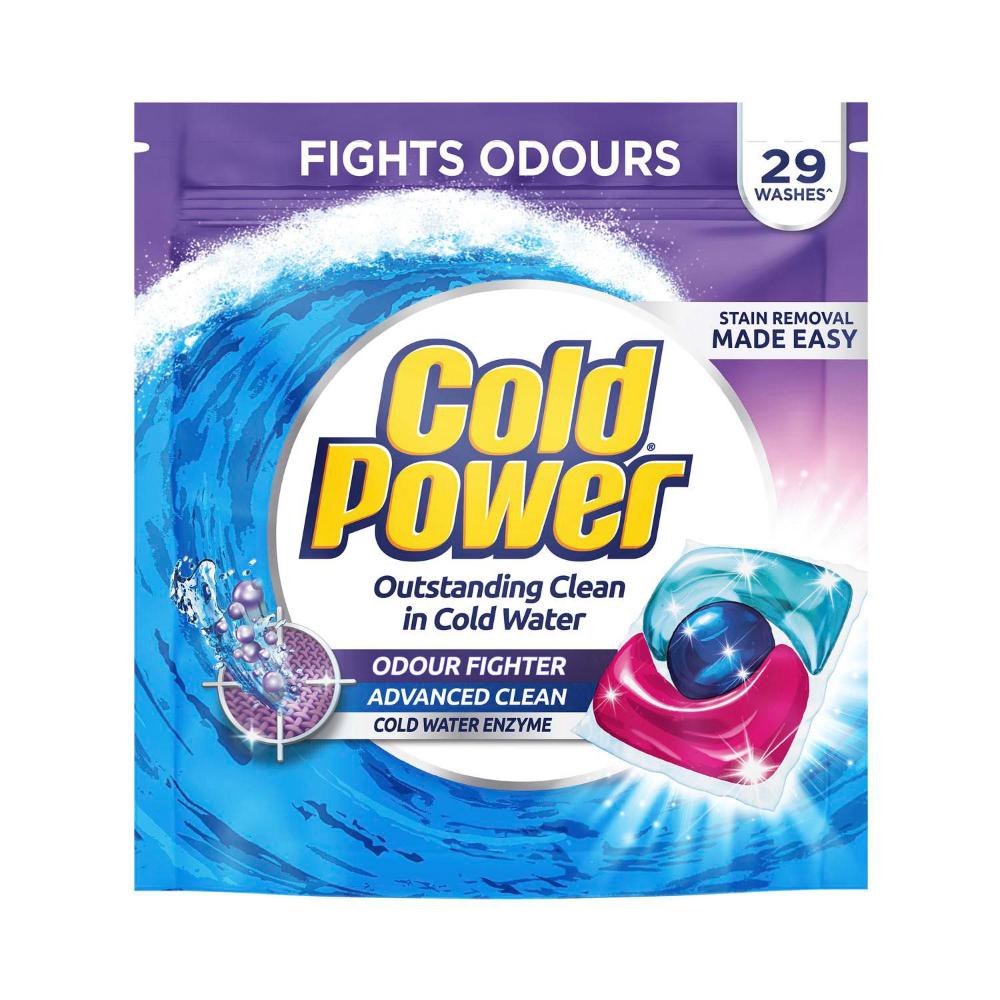 Buy Cold Power Laundry Capsules Odour Fighter 29 Pack | Coles