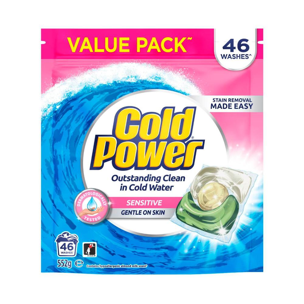 Buy Cold Power Laundry Capsules Sensitive 46 Pack | Coles