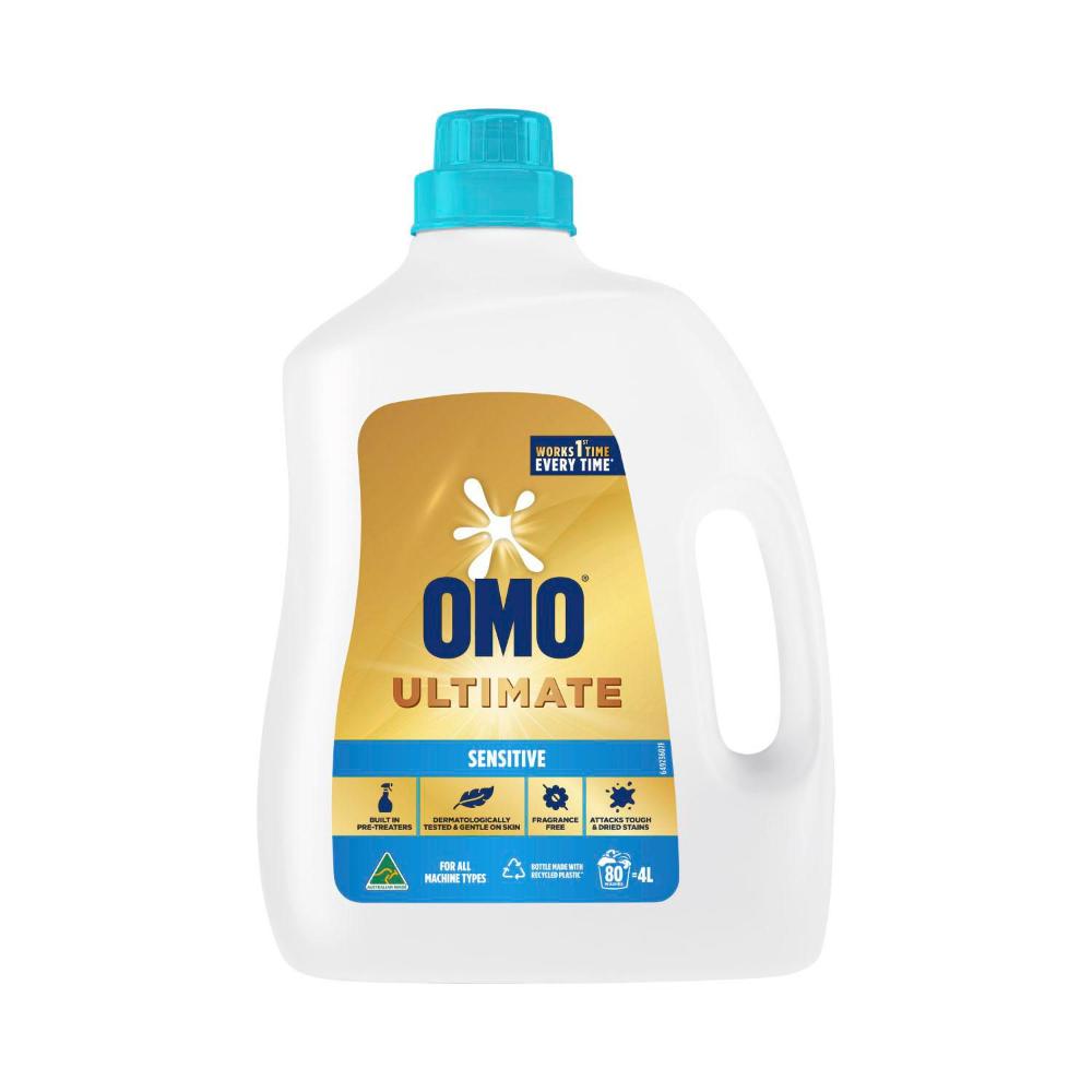 Buy OMO Ultimate Sensitive Laundry Liquid Detergent 80 Washes 4L | Coles