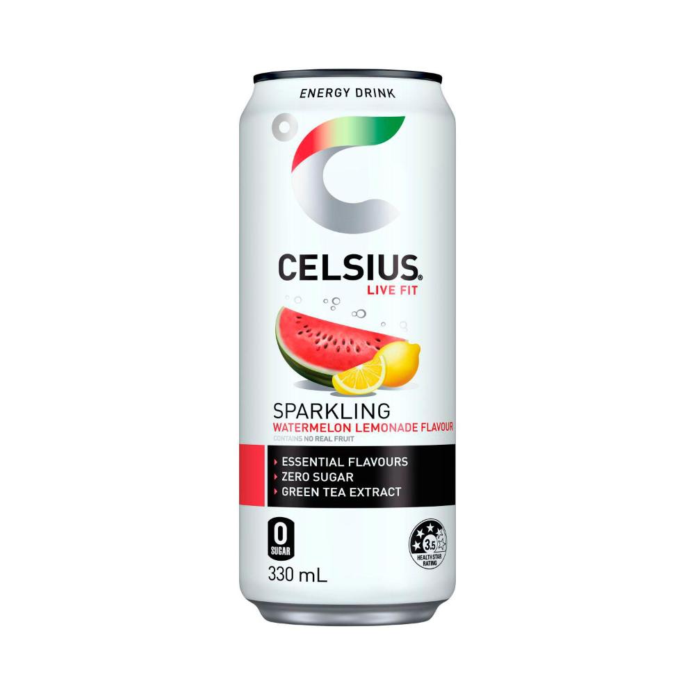Buy Celsius Energy Drink Watermelon Lemonade 330mL | Coles