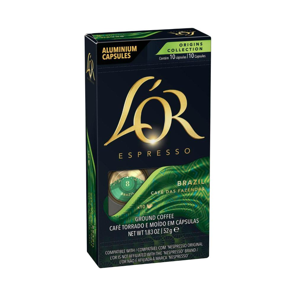 Buy L'OR Espresso Brazil Intensity 8 Coffee Capsules 10 Pack | Coles