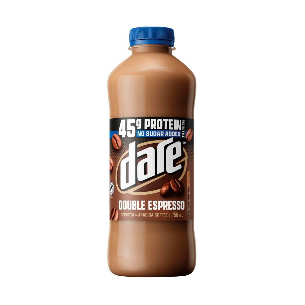 Buy Dare Protein No Sugar Added Iced Coffee Double Espresso 750mL | Coles