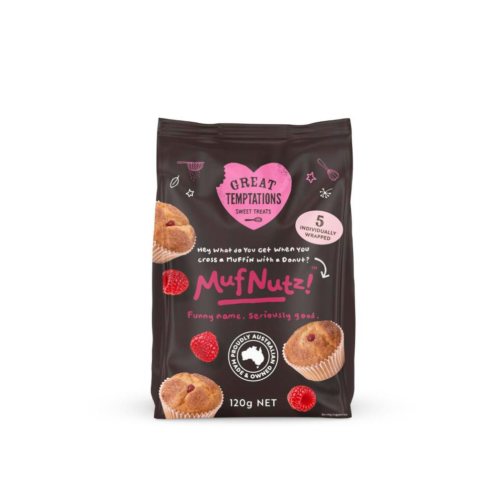 Buy Great Temptations Mufnutz 5 Pack 120g | Coles