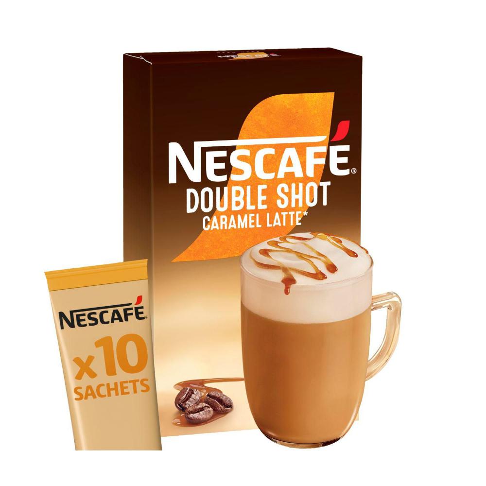 Buy Nescafe Double Shot Caramel Latte Coffee Sachets 10 Pack | Coles