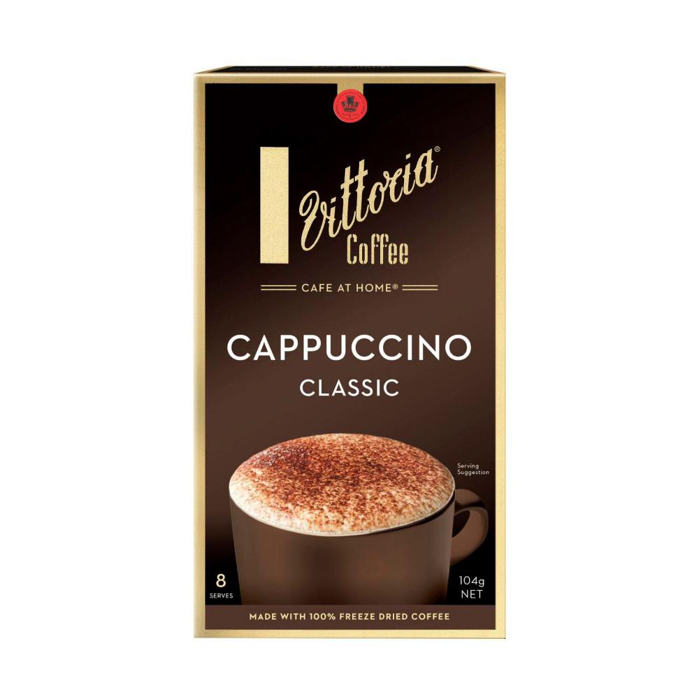 Buy Vittoria Cappuccino Coffee Sachets 8 Pack | Coles