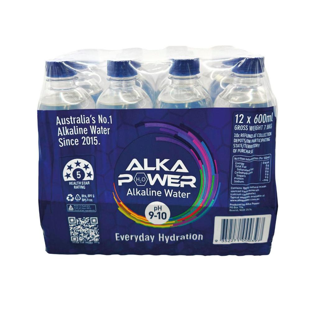 Buy Alka Power Alkaline Water 12x600ml 12 Pack | Coles