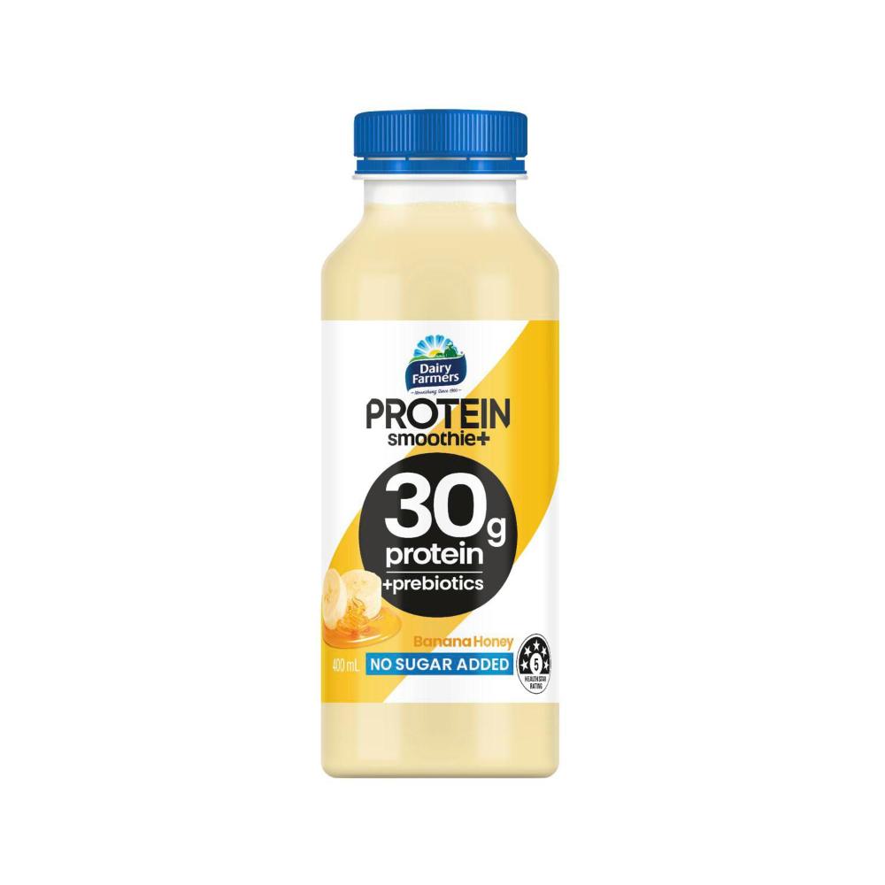 Buy Dairy Farmers Protein Smoothie Drink Banana Honey 400mL | Coles