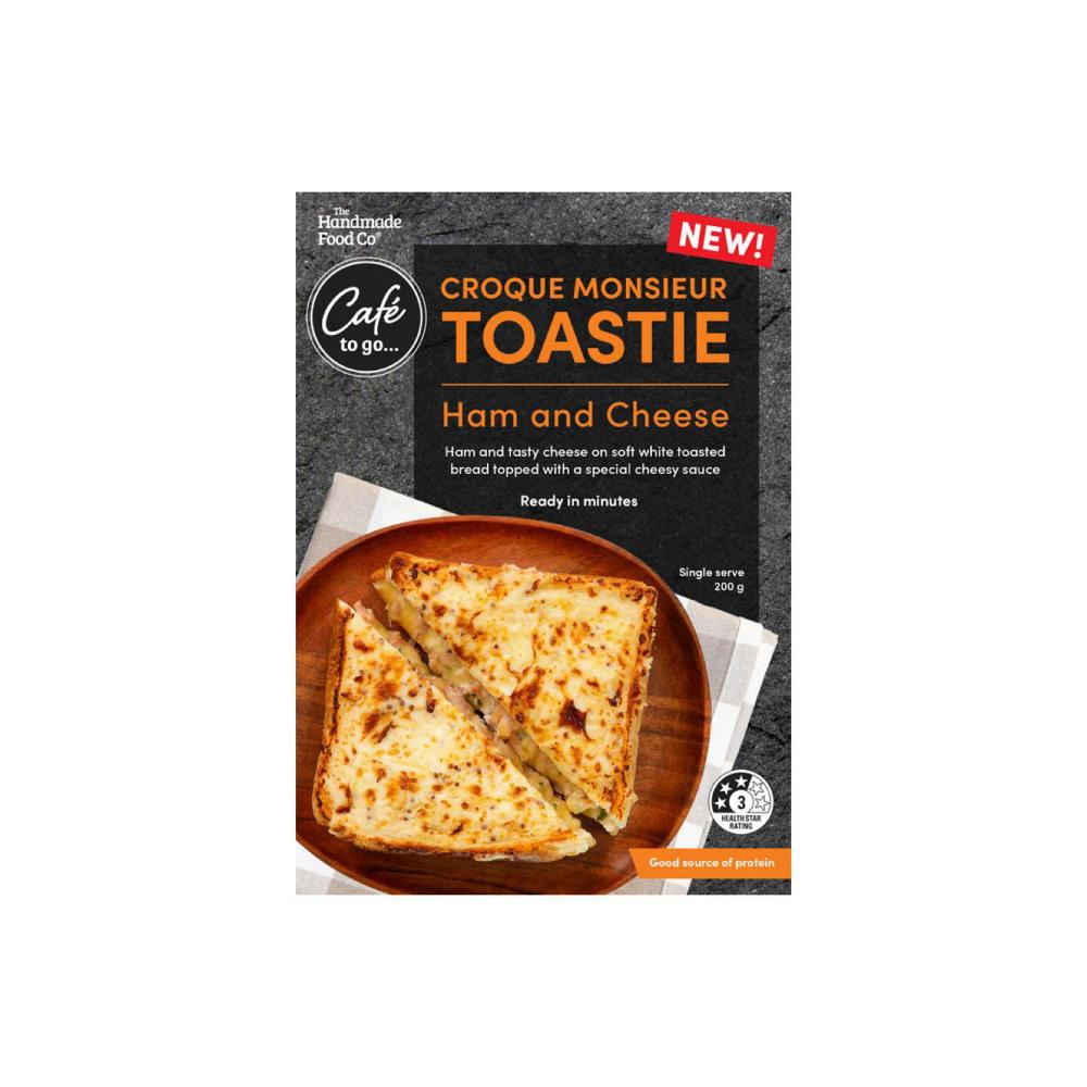Buy The Handmade Food Co Croque Monsieur Ham & Cheese Toastie 200g | Coles