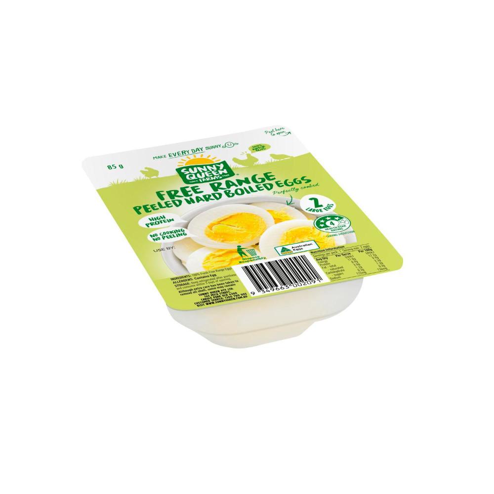 Buy Sunny Queen Peeled Hard Boiled Eggs 2 Pack 85g | Coles