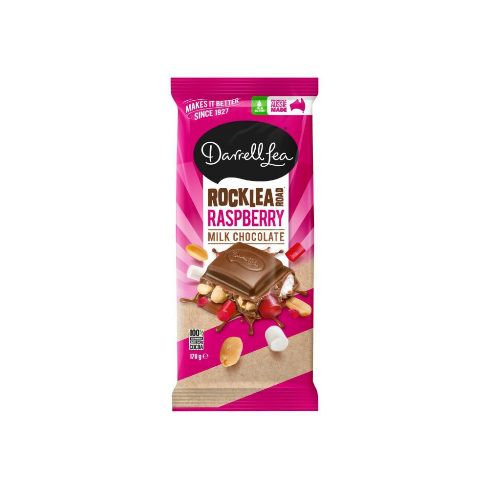 Buy Darrell Lea Rocklea Raspberry Road Chocolate Block 170g | Coles