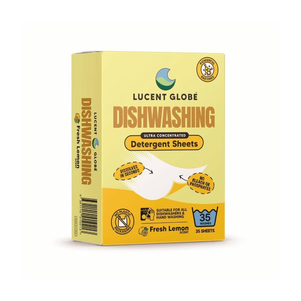 Buy Lucent Globe Dishwashing Detergent Sheets Fresh Lemon 35 Pack | Coles