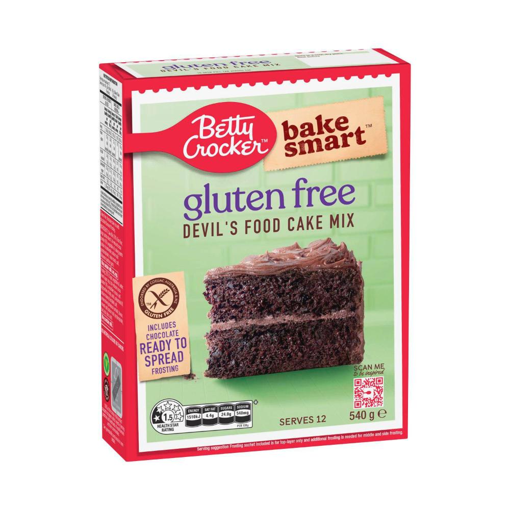 Buy Betty Crocker Bake Smart Cake Mix Gluten Free Devils Food 540g | Coles