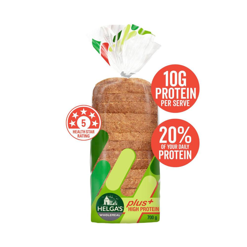 Buy Helga's Health Plus Protein Wholemeal 700g | Coles