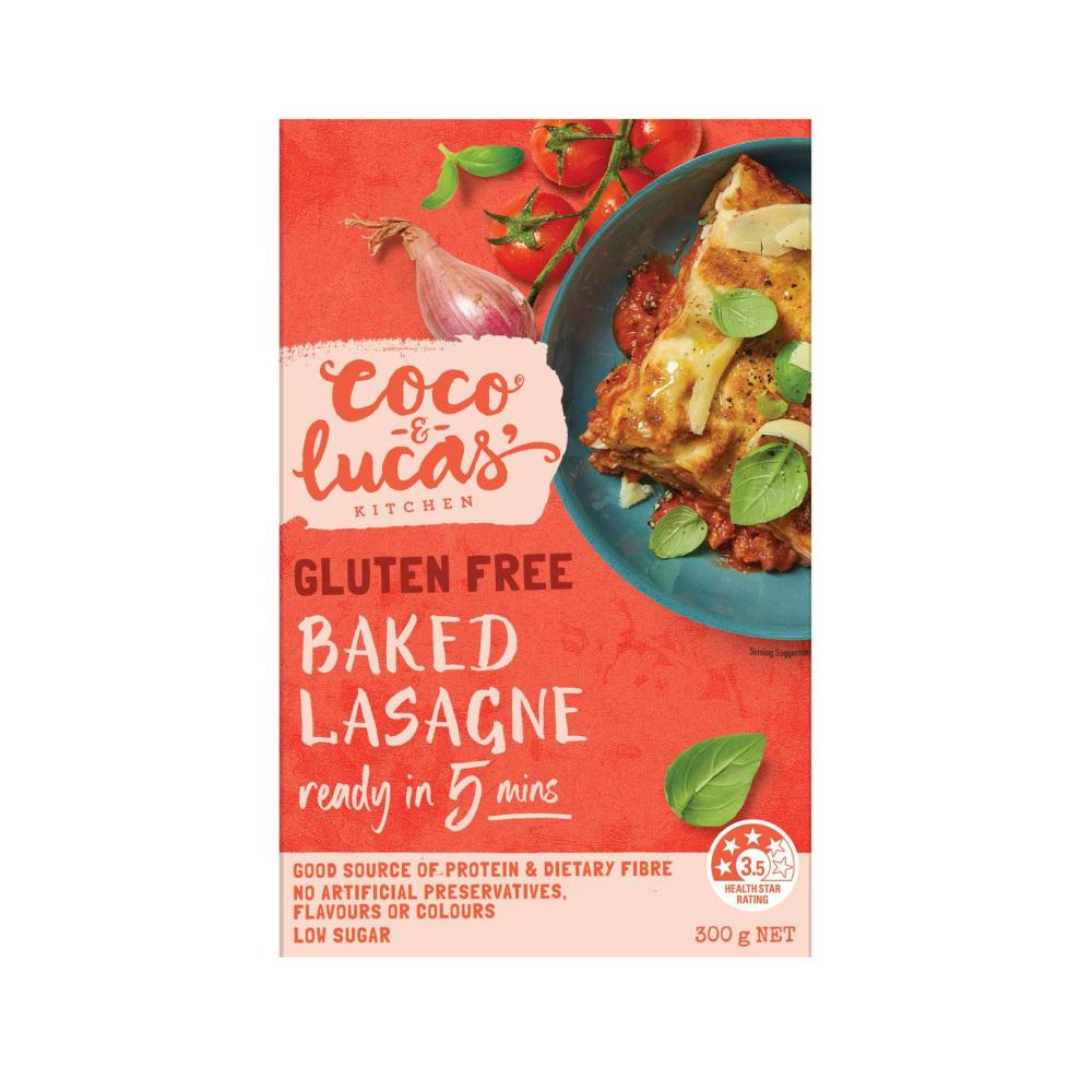 Buy Coco & Lucas Gluten Free Kitchen Baked Lasagne 300g | Coles