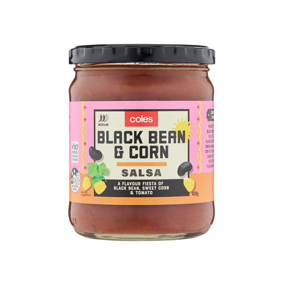Buy Coles Black Bean And Corn Salsa 439g | Coles