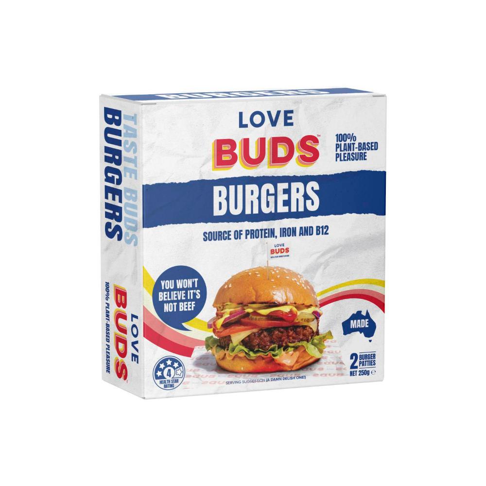Buy Love Buds Plant Based Beef Burger 2 Pack 240g | Coles