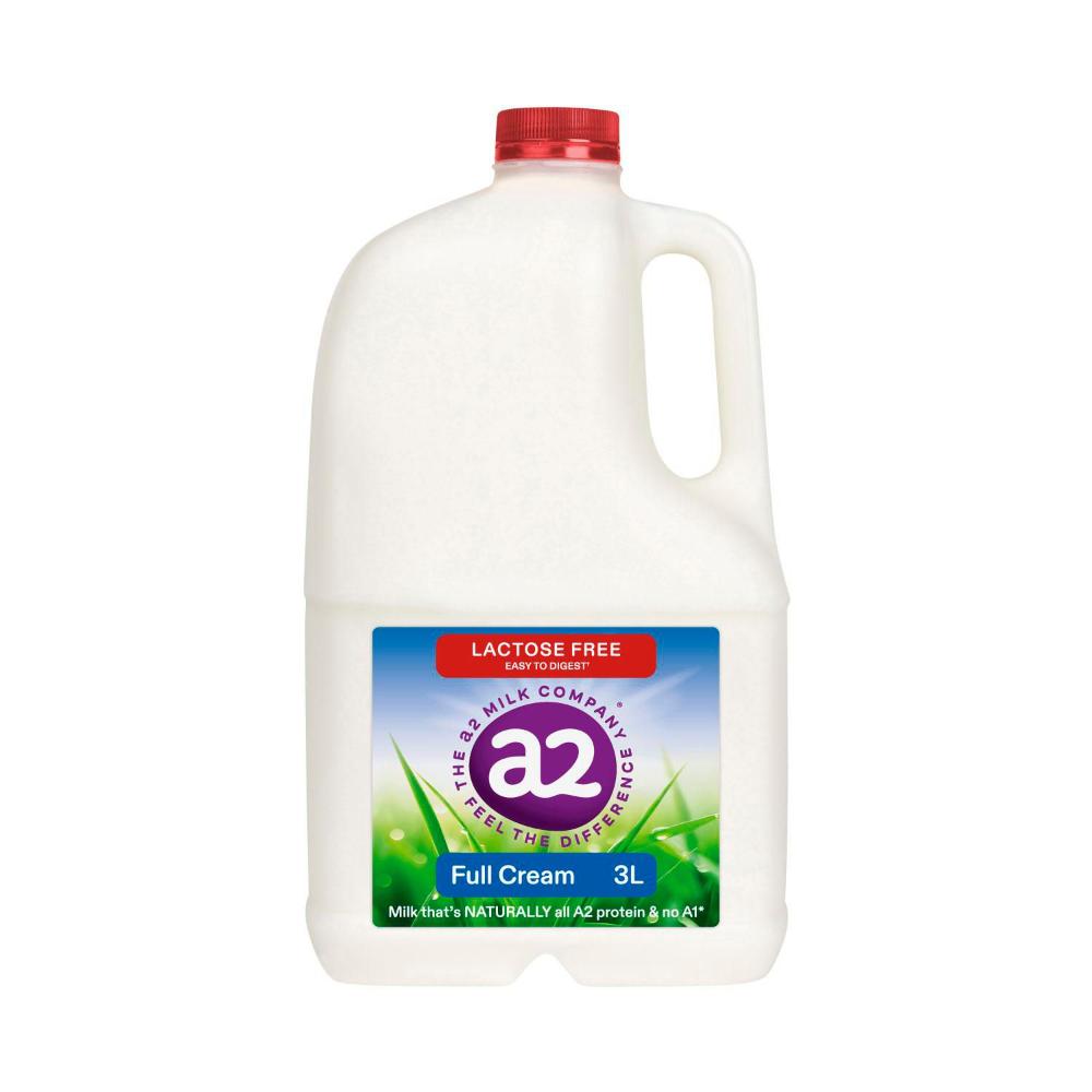 Buy a2 Milk Lactose Free Full Cream Milk 3L | Coles
