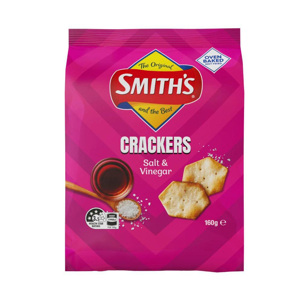Buy Smith's Crackers Salt & Vinegar 160g | Coles