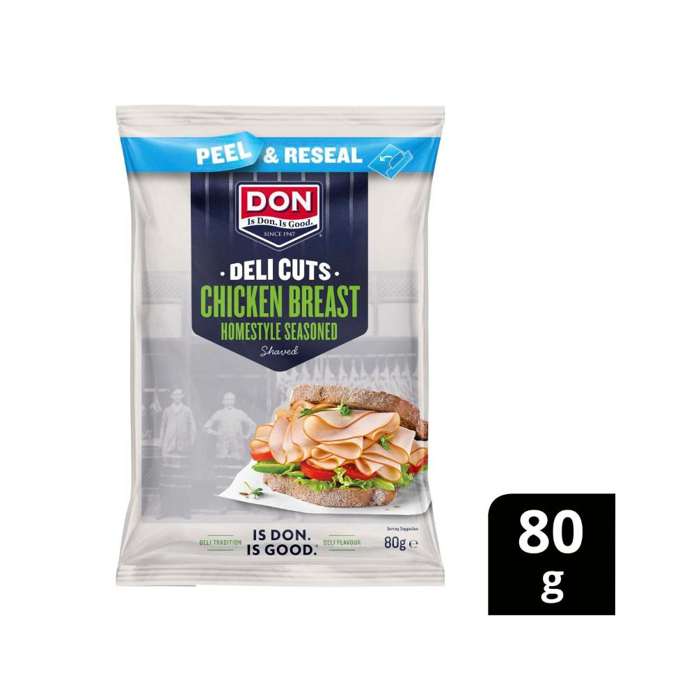 Buy Don Deli Cuts Chicken Breast Homestyle Seasoned 80g | Coles