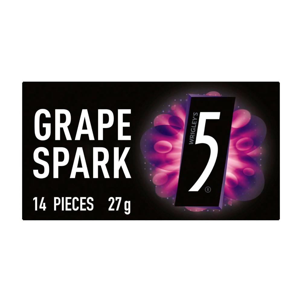 Buy 5 Gum Grape Spark Sugar Free Chewing Gum 27g | Coles