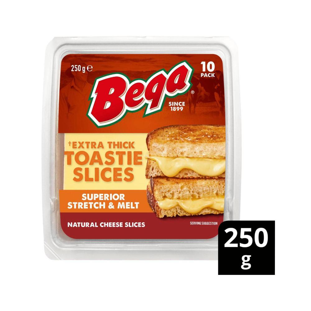 Buy Bega Cheese Toastie Slices 250g | Coles