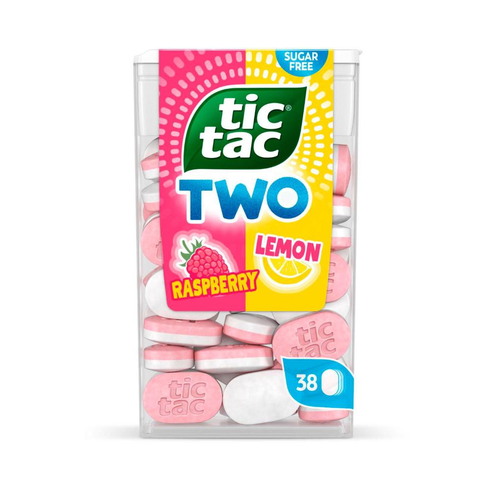Buy Tic Tac Two Raspberry & Lemon Sugar Free Mints 38.5g | Coles