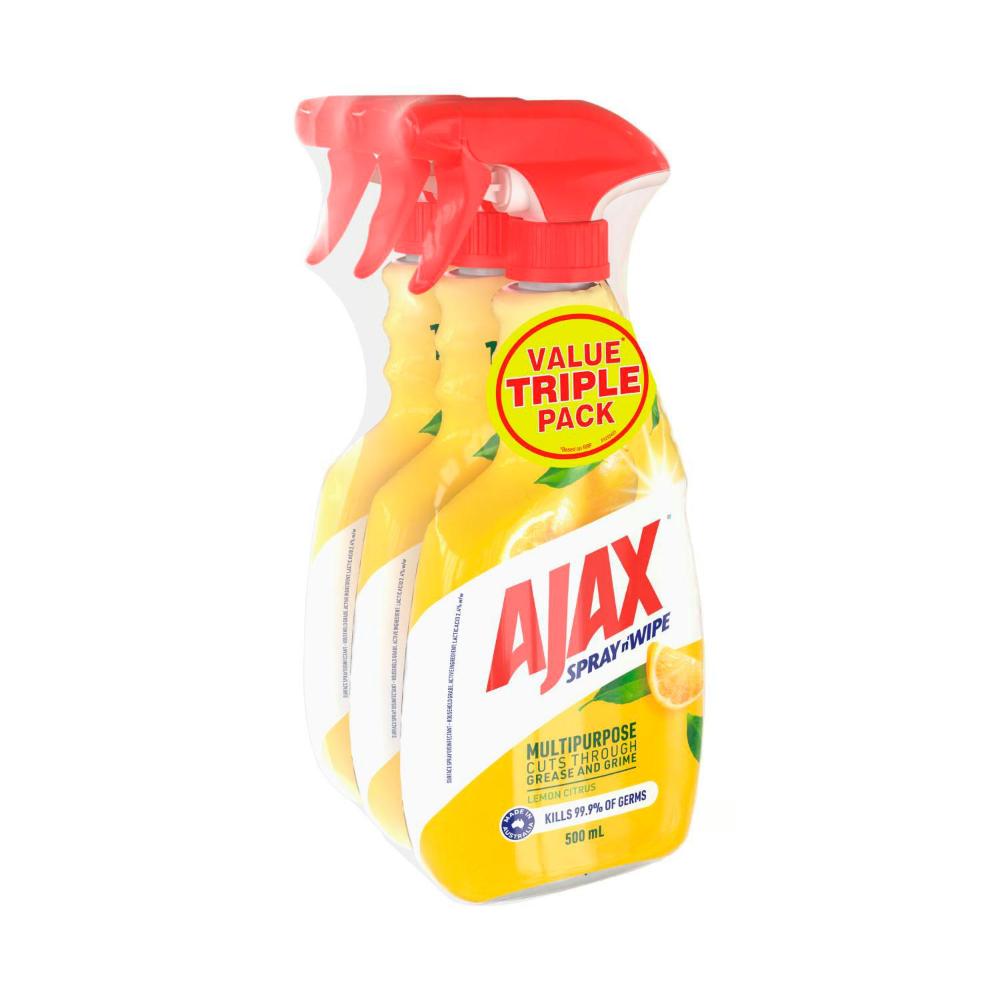 Buy Bulk Ajax Spray N Wipe Lemon Citrus 5 In 1 Multi Purpose Cleaner ...