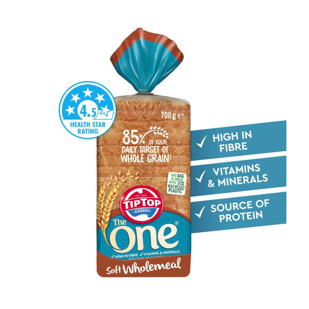 Buy Tip Top The One Wholemeal Sandwich Bread 700g | Coles