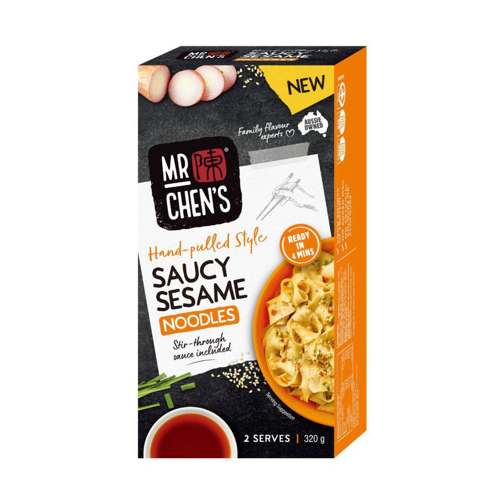 Buy Mr Chen's Saucy Sesame Hand-pulled Style Noodle 320g | Coles