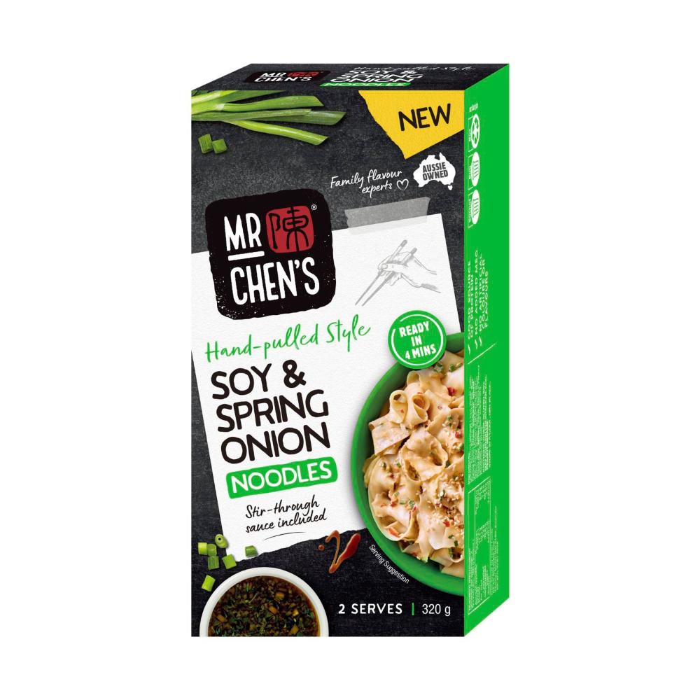 Buy Mr Chen's Saucy Soy & Spring Onion Hand Pulled Style Noodle 320g ...