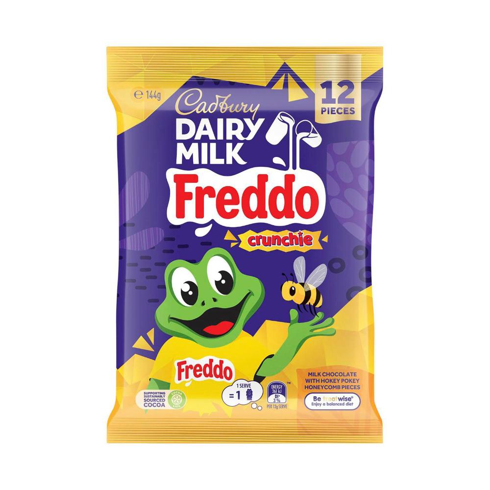 Buy Cadbury Dairy Milk Chocolate Freddo Crunchie Sharepack 12 Pack 144g ...