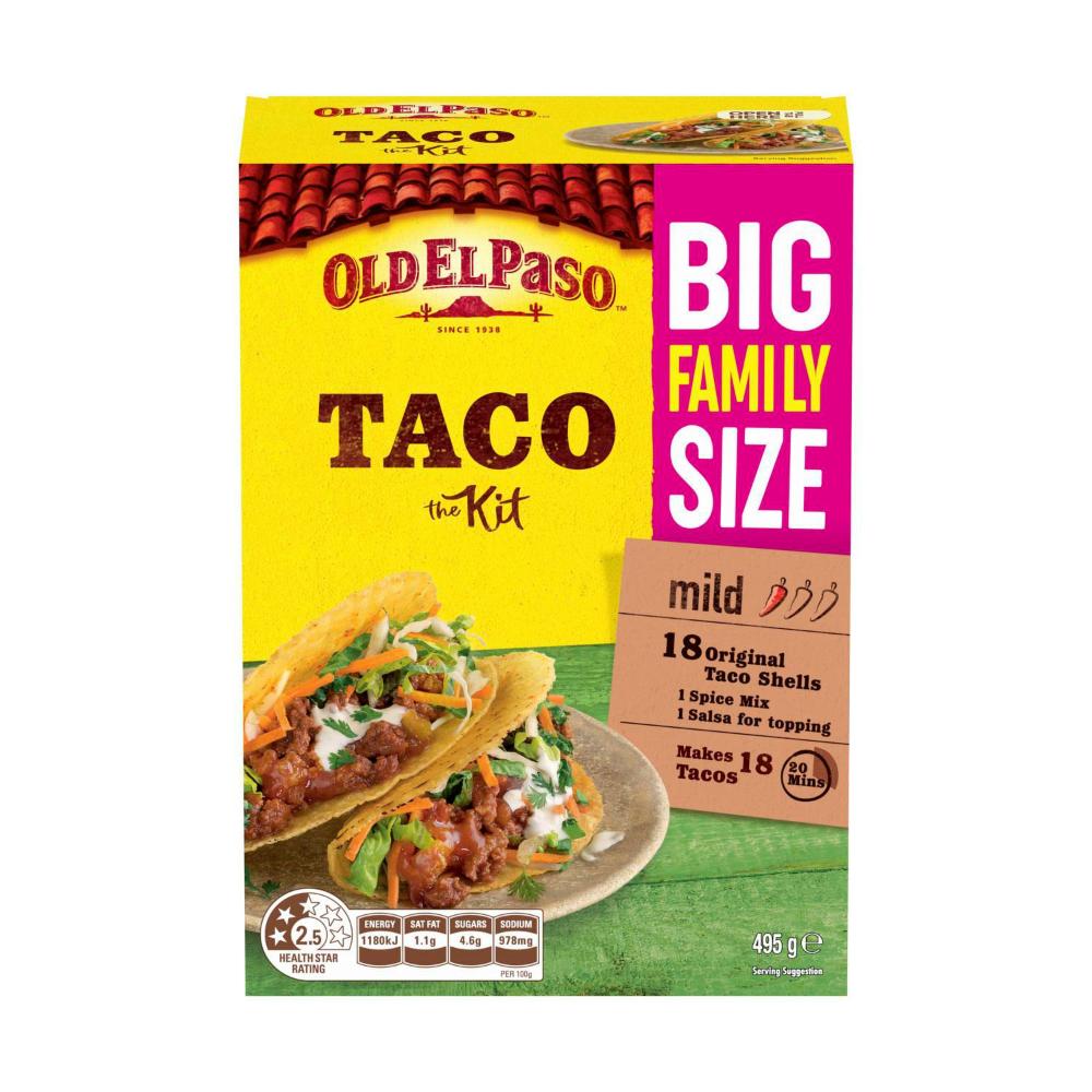 Buy Old El Paso Family Taco Kit 495g | Coles