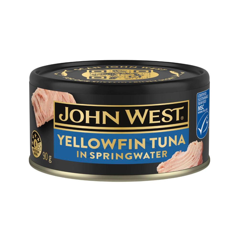 Buy John West Yellowfin Tuna Springwater 90g | Coles
