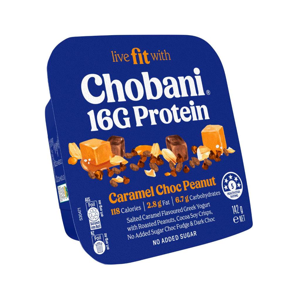 Buy Chobani Fit Flip Yogurt Caramel Choc Peanut 142g | Coles