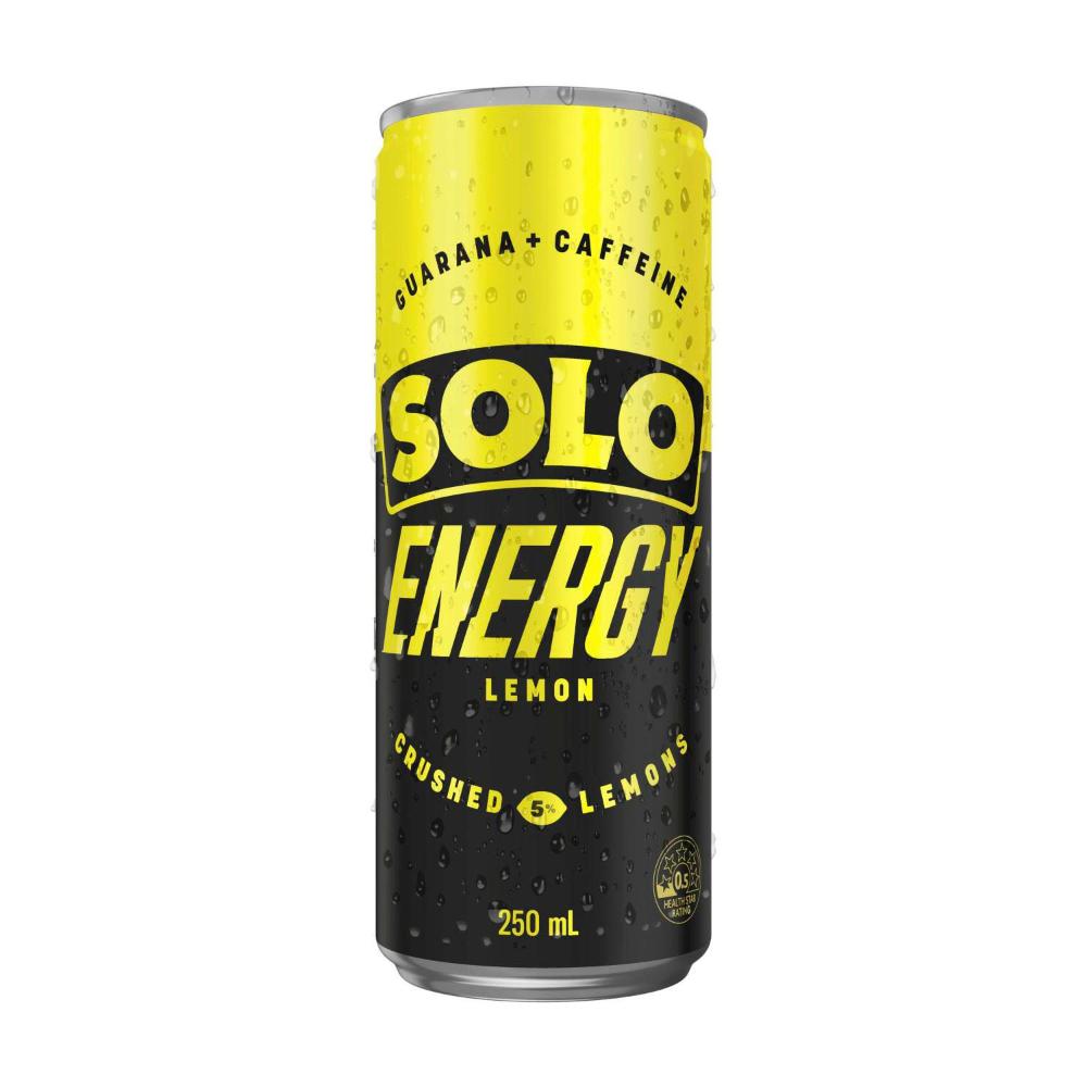 Buy Solo Lemon Energy Can 250mL | Coles