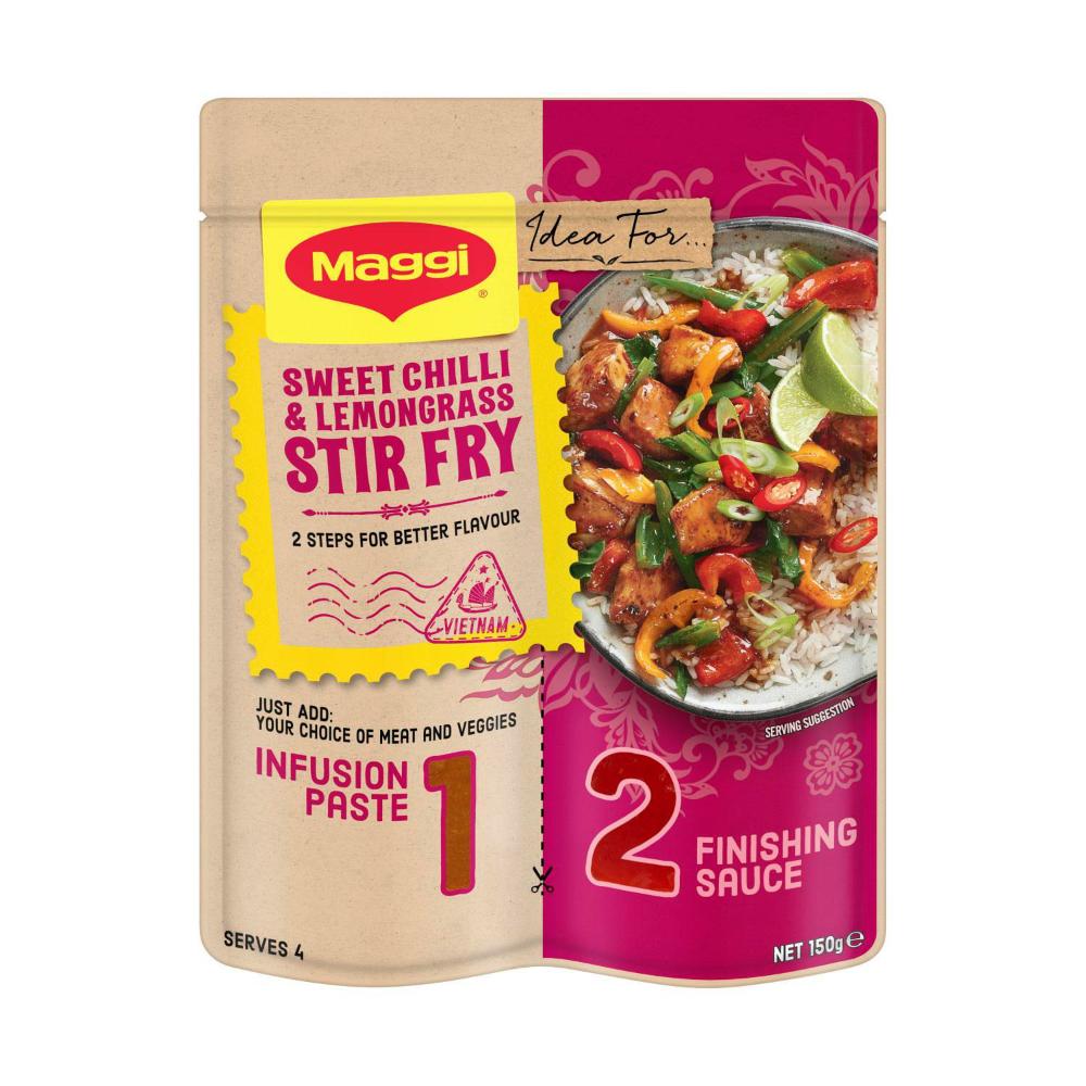 Buy Maggi Stir Fry Sweet Chilli Lemongrass Flavour 150g | Coles