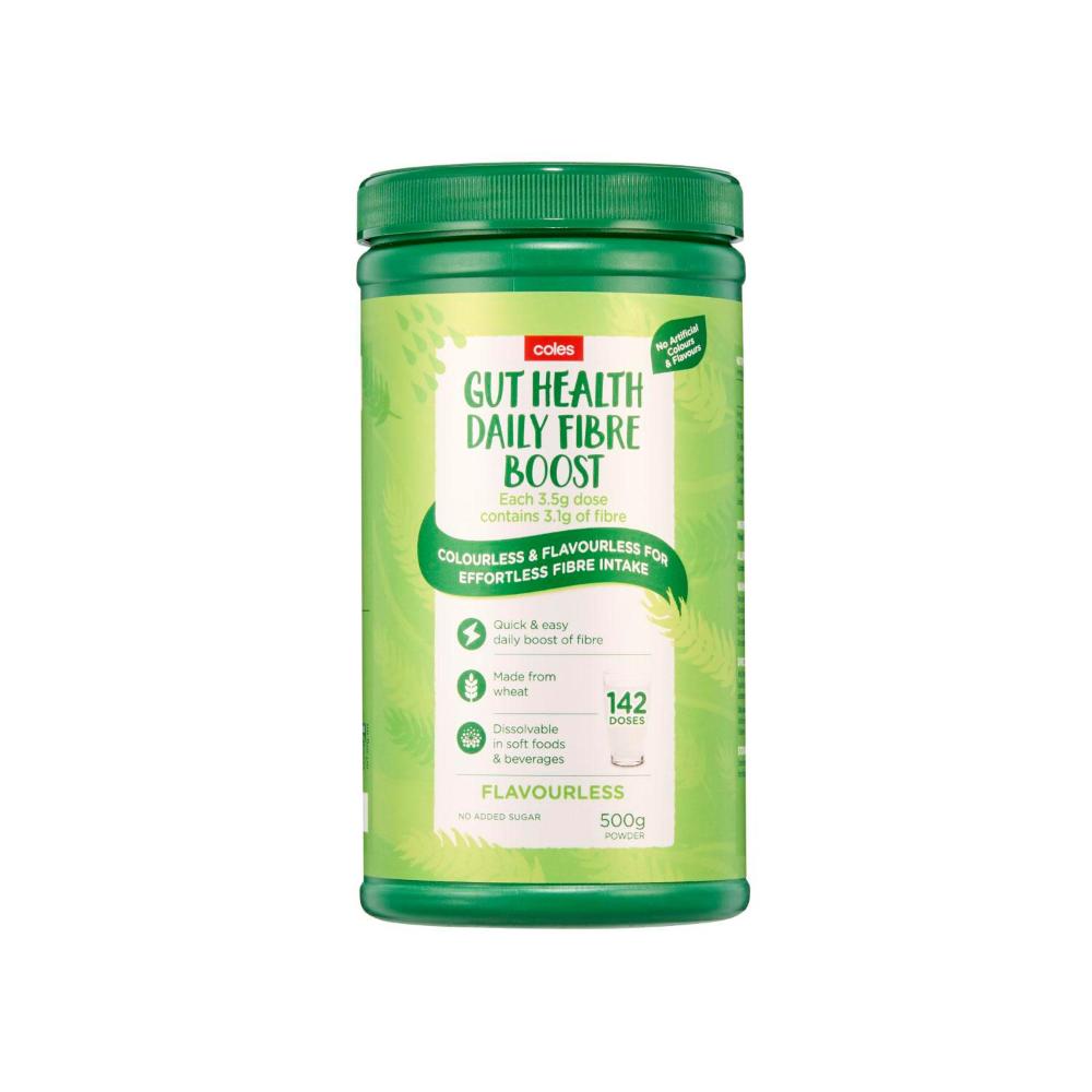 Buy Coles Gut Health Daily Fibre Boost Powder 500g | Coles