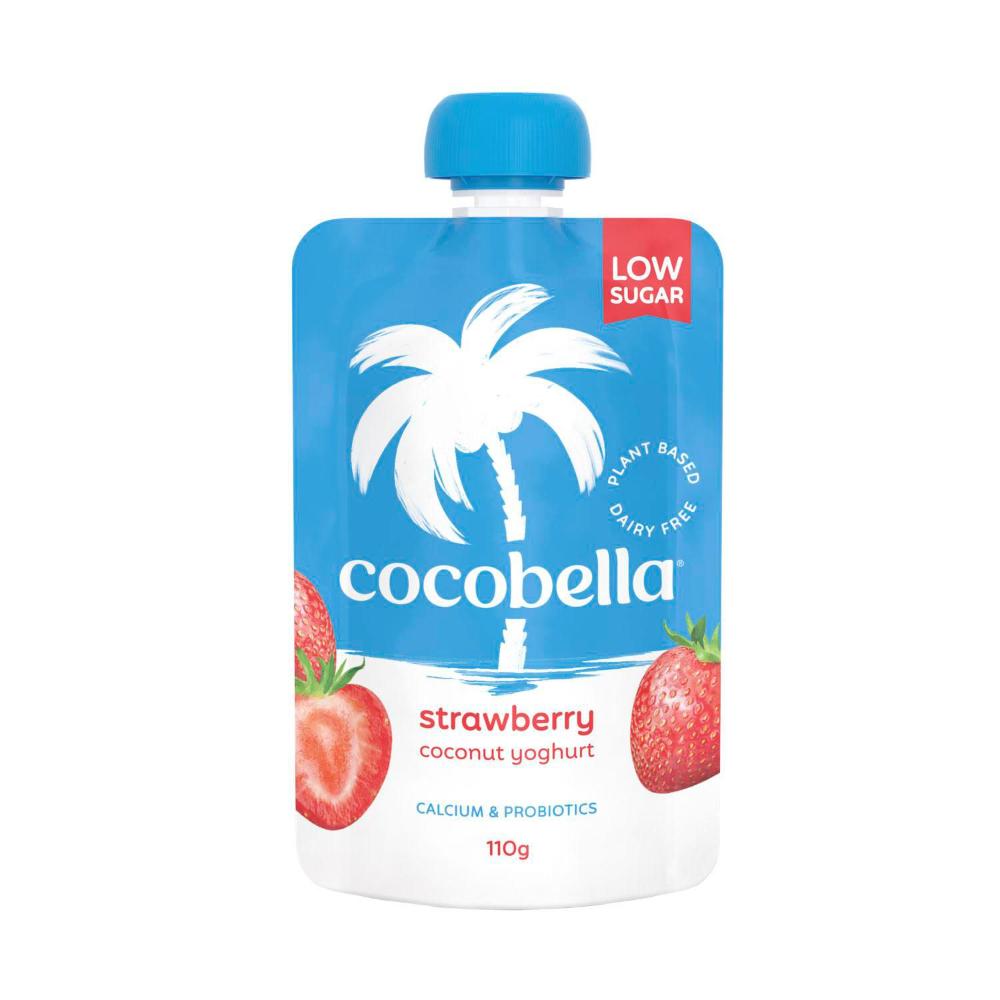 Buy Cocobella Coconut Yoghurt Pouch Strawberry 110g | Coles