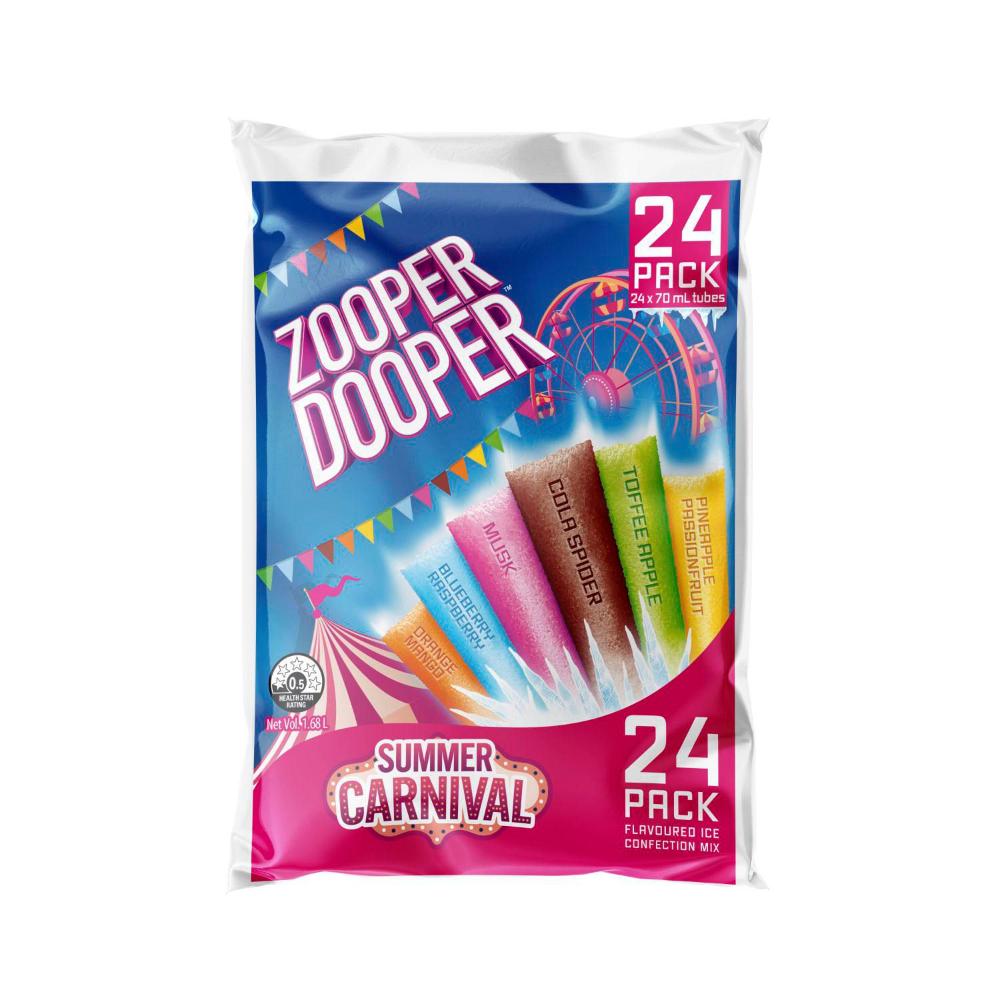 Buy Zooper Dooper Summer Carnival 24 Pack | Coles
