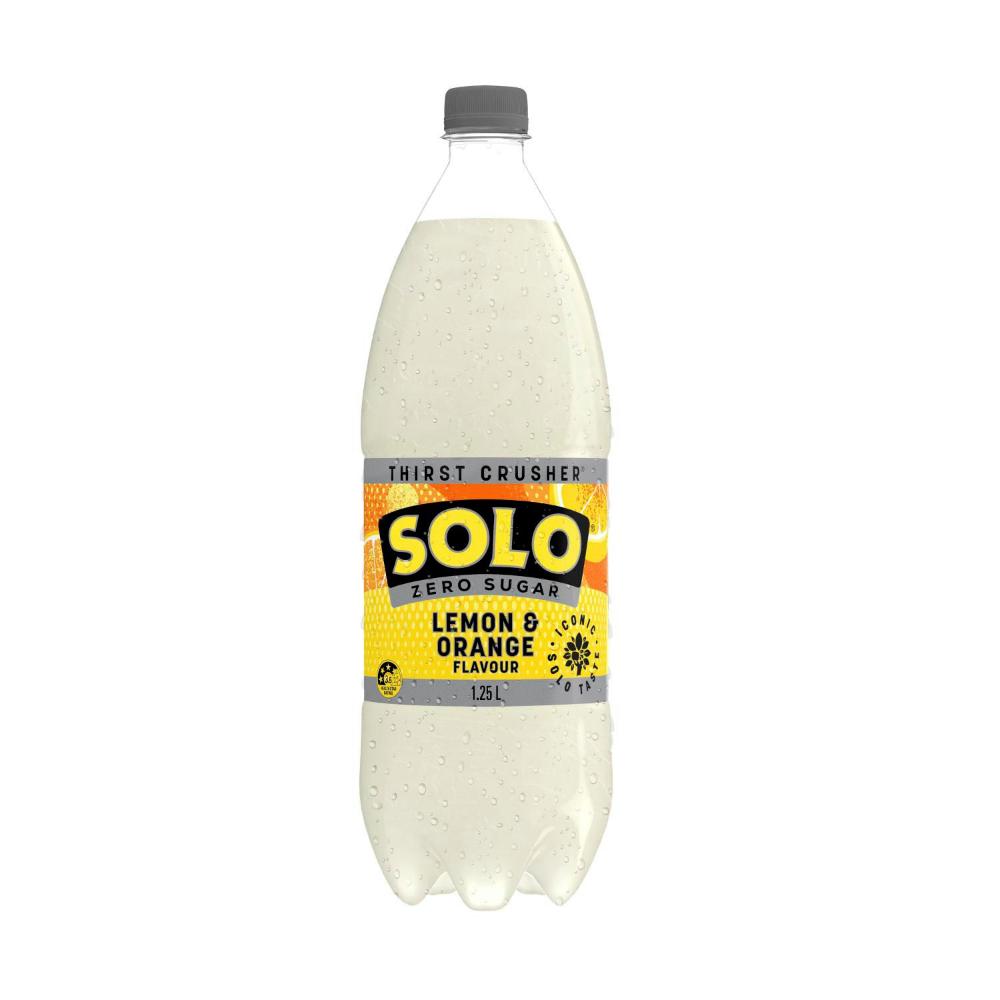Buy Solo Lemon Orange Zero Sugar Soft Drink 1.25L | Coles