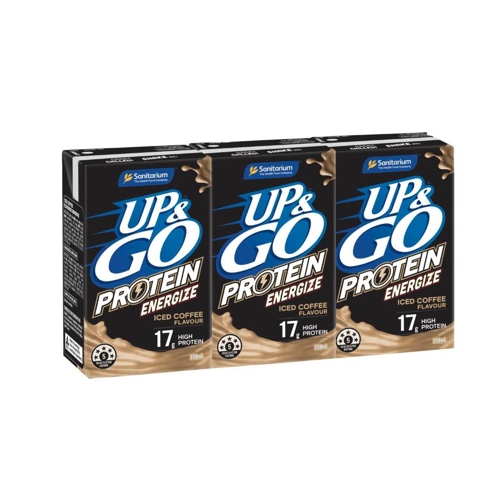 Buy Sanitarium Up&go Protein Energize Coffee 3x250ml 750mL | Coles