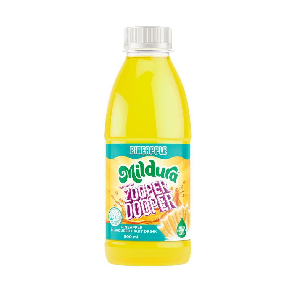 Buy Mildura Zooper Dooper Pineapple 500mL | Coles