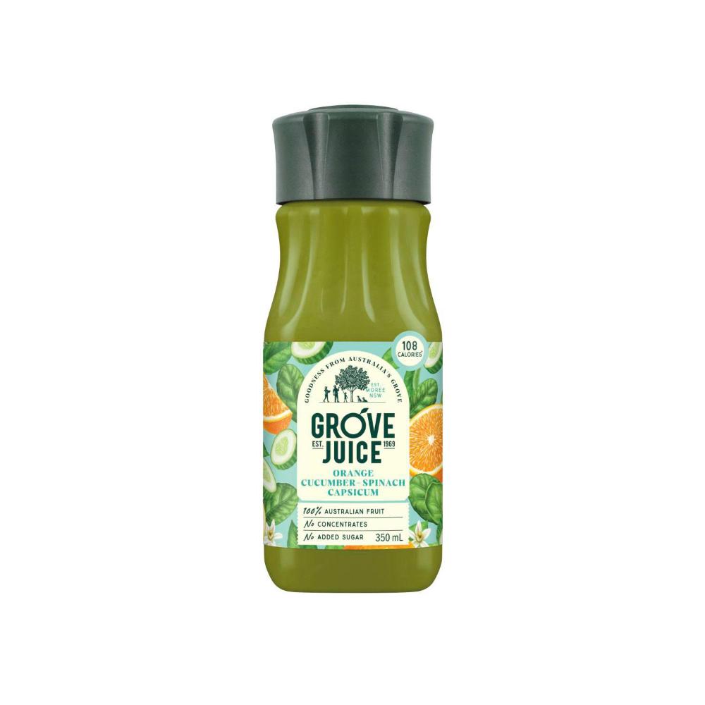 Buy Grove Juice Cucumber- Orange- Spinach & Capsicum 350mL | Coles