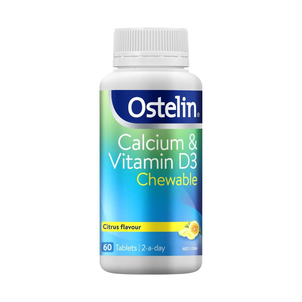 Buy Ostelin Calcium & Vitamin D Chewable D3 Tablets For Bones 60 each ...