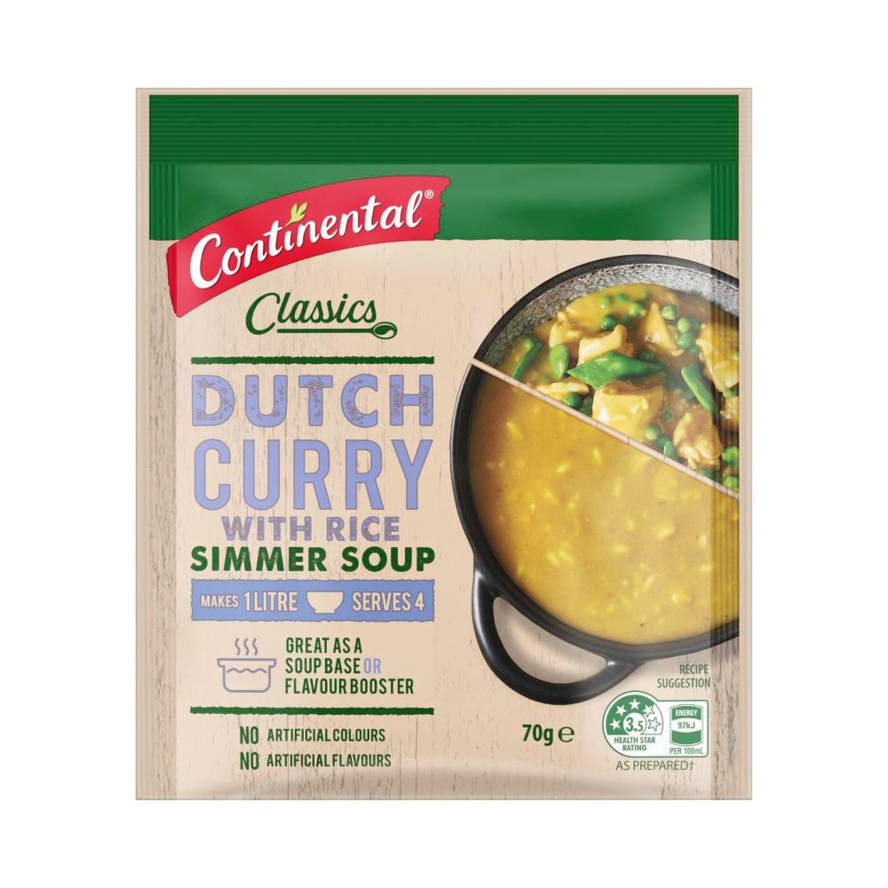 Buy Continental Dutch Curry & Rice Soup Serves 4 70g | Coles