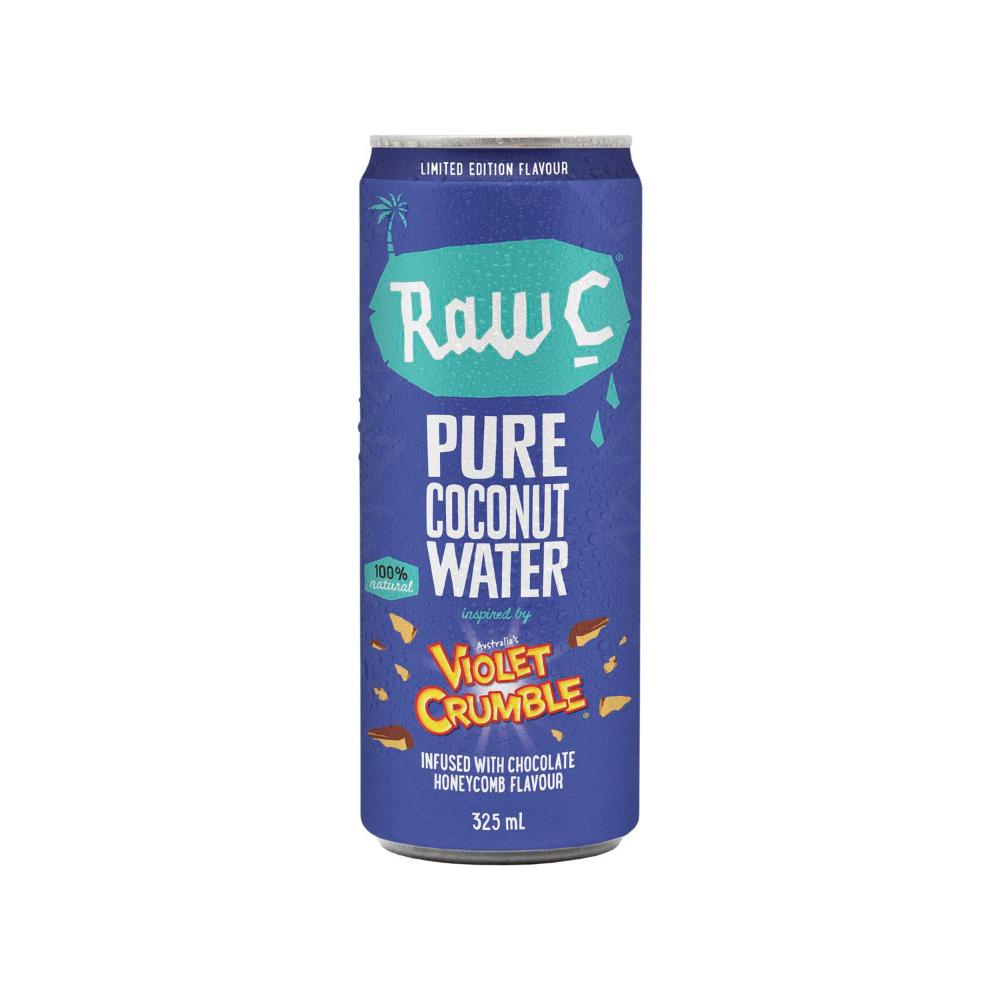 Buy Raw C Coconut Water Infused With Violet Crumble 325mL | Coles