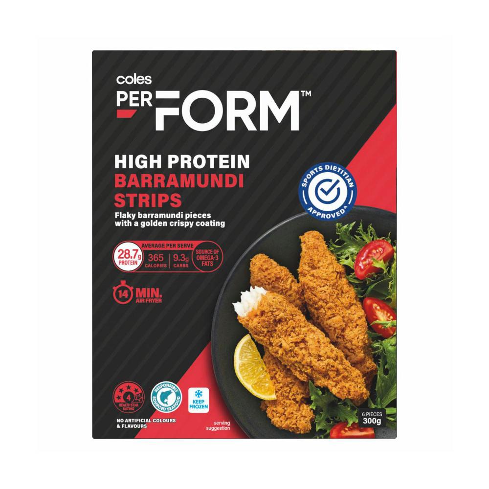 Buy Coles Perform Barramundi Strips 6 Pack 300g | Coles