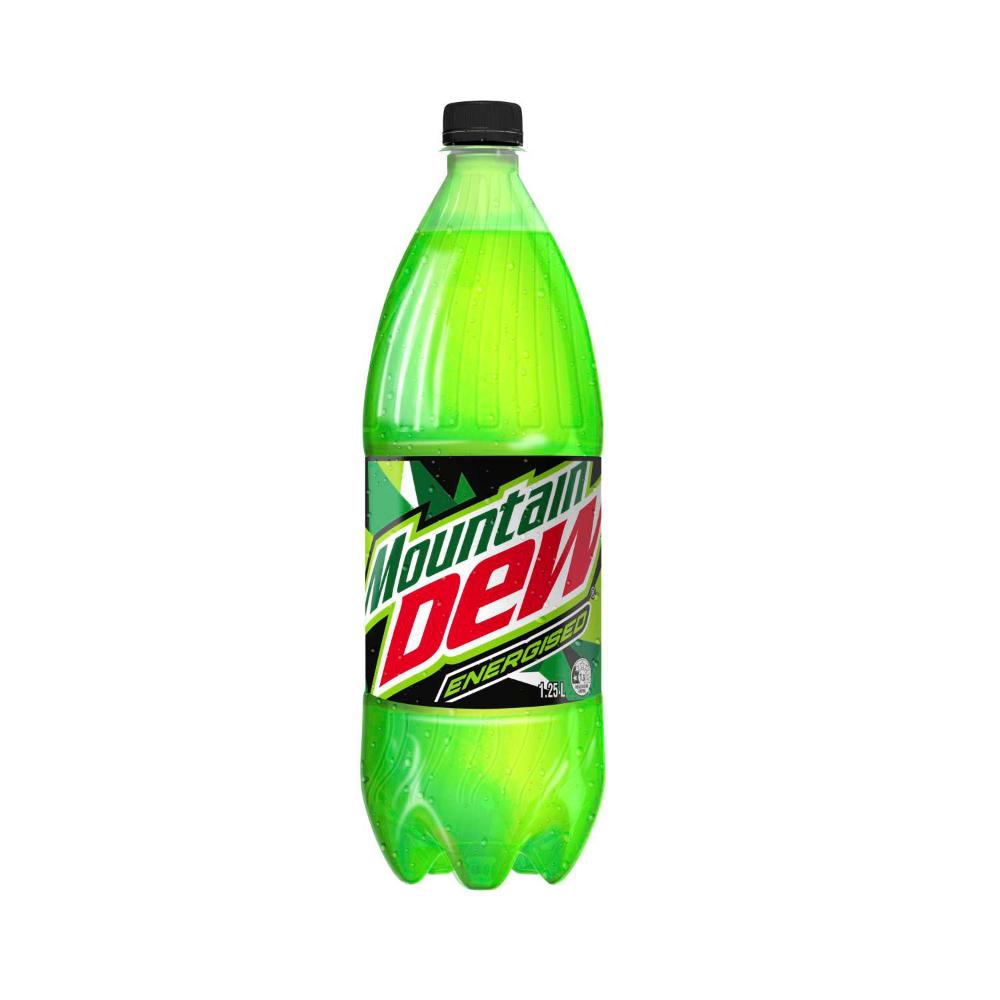 Buy Mountain Dew Energised Soft Drink Bottle 1.25L | Coles