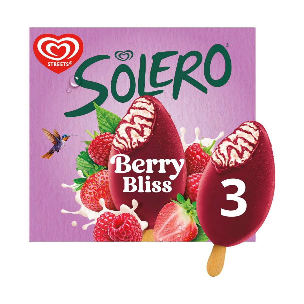Buy Streets Solero Berry Bliss Sticks 3 Pack 270mL | Coles